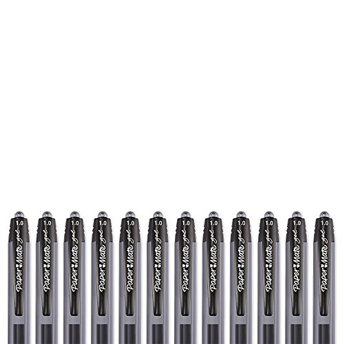 Paper Mate Gel Pens, Bold (1.0mm), Black, 12 Count