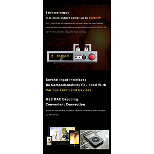 XDUOO TA-22 DAC&Tube Balance Headphone Amplifier ES9038Q2M*2 USB DSD256 32Bit/384kHz HD Bluetooth DAC Amp