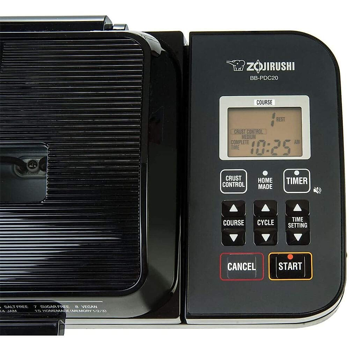 Zojirushi BB-PDC20BA Home Bakery Virtuoso Plus Breadmaker, 2 lb. loaf of bread, Stainless Steel/Black & EB-DLC10 Indoor Electric Grill