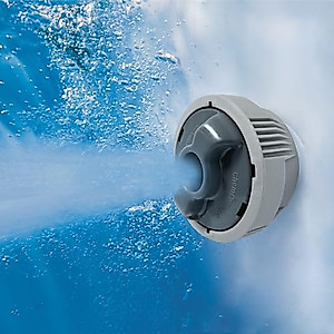 Coleman SaluSpa Sicily AirJet 7 Person Inflatable Hot Tub Round Portable Outdoor Spa with 180 Soothing AirJets and Insulated Cover, Gray