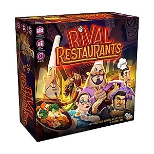 Gap Closer Games | Rival Restaurants | Strategy Board Game | Set Collection Game | 2 to 6 Players | Ages 10+ | 45+ Minutes