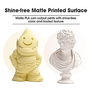 eSUN Upgraded Matte PLA Filament 1.75mm, Excellent Adhesion Matte 3D Printer PLA Filament, 1KG Spool 3D Printing Filament for 3D Printers, Paper Reel, Deep Black