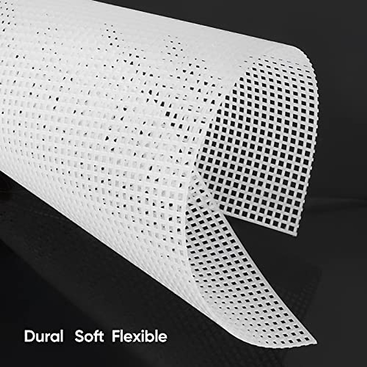 Caydo 4 Pieces 7 Count Plastic Mesh Canvas Sheets for Embroidery, Acrylic Yarn Crafting, Knit Crochet Projects and Make Aquarium Dividers (10.5 X 13.5 Inch)