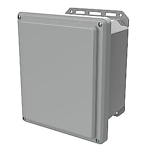 Serpac I352S,TGBG (10.23 x 11.75 x 7.46 in) Polycarbonate IP67 Waterproof UL 508A Plastic Project Junction Box Enclosure with Gray Top Screw Entry Cover and Gray Bottom