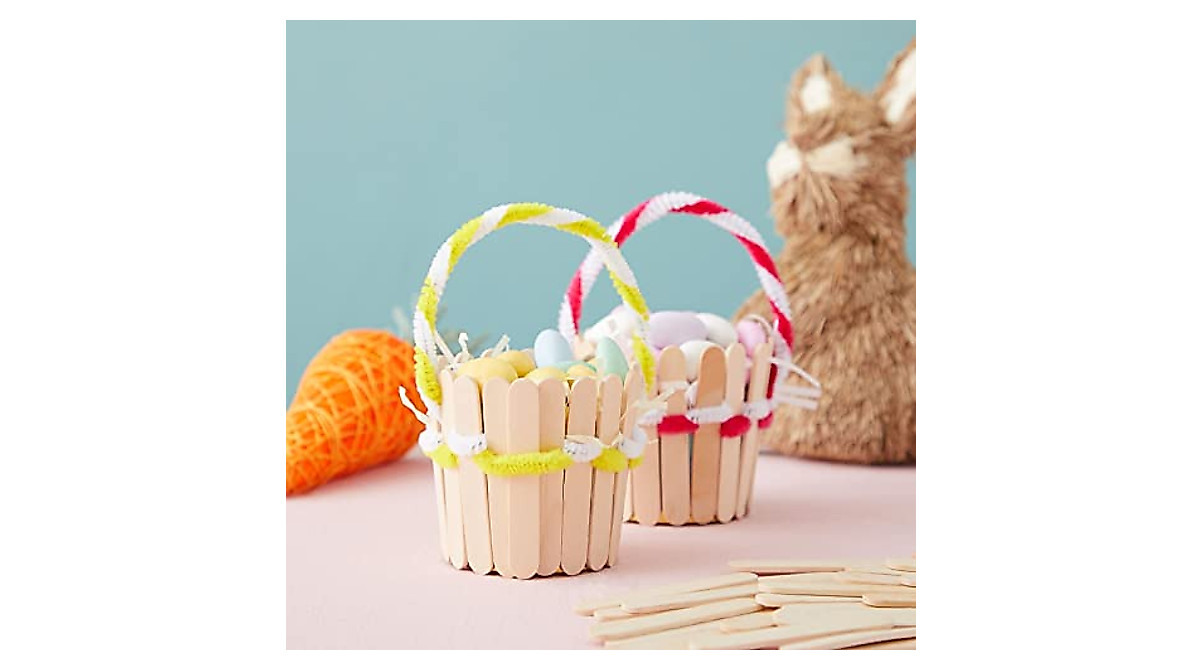 300 Small Wooden Craft Sticks for DIY Projects