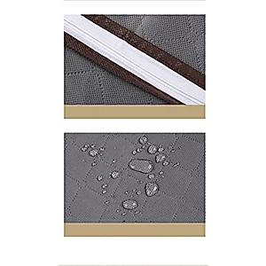 RIIOO Storage Container/Quilt Storage Bag/Large, Medium and Extra Large 3 Sets, Suitable for Storing Room Clothes and Quilts (Gray)