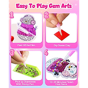 DIY Diamond Painting Keychain Advent Calendar for Girls Ages 4-12, Christmas Craft Gifts