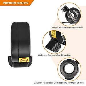 BAFANG Thumb Throttle for Motor Kit : Compatible Mid Drive Electric Bike Conversion Kit BBS01 BBS02 BBSHD BBS03 BBS02B Motor, Waterproof 3PIN Female Thumb Throttle Accelerator for eBike