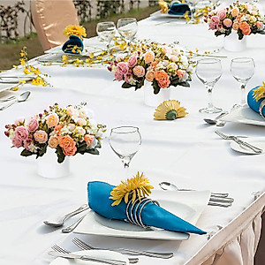 RimiMore Artificial Rose Flowers Bulks 4 Branch 40 Heads Silk Real Looking Fake Roses for DIY Faux Wedding Bouquets, Home Floral Arrangement, Outdoor Garden Baby Shower Centerpieces