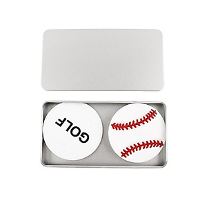 Vagocom 2Pcs Empty Metal Container with Lid,Portable 6.7x3.5x0.6inch / 17x9x1.5cm Metal Storage Box for Storing Jewelry, Crafts, Sewing Supplies and Other Small Items