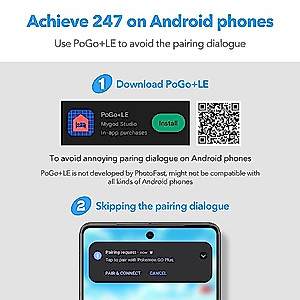 Mcbazel PhotoFast 247 Dual Auto Catcher with Auto-tap, Auto Reconnect, Over 1-Hour Connection Function Compatible with iOS & Android