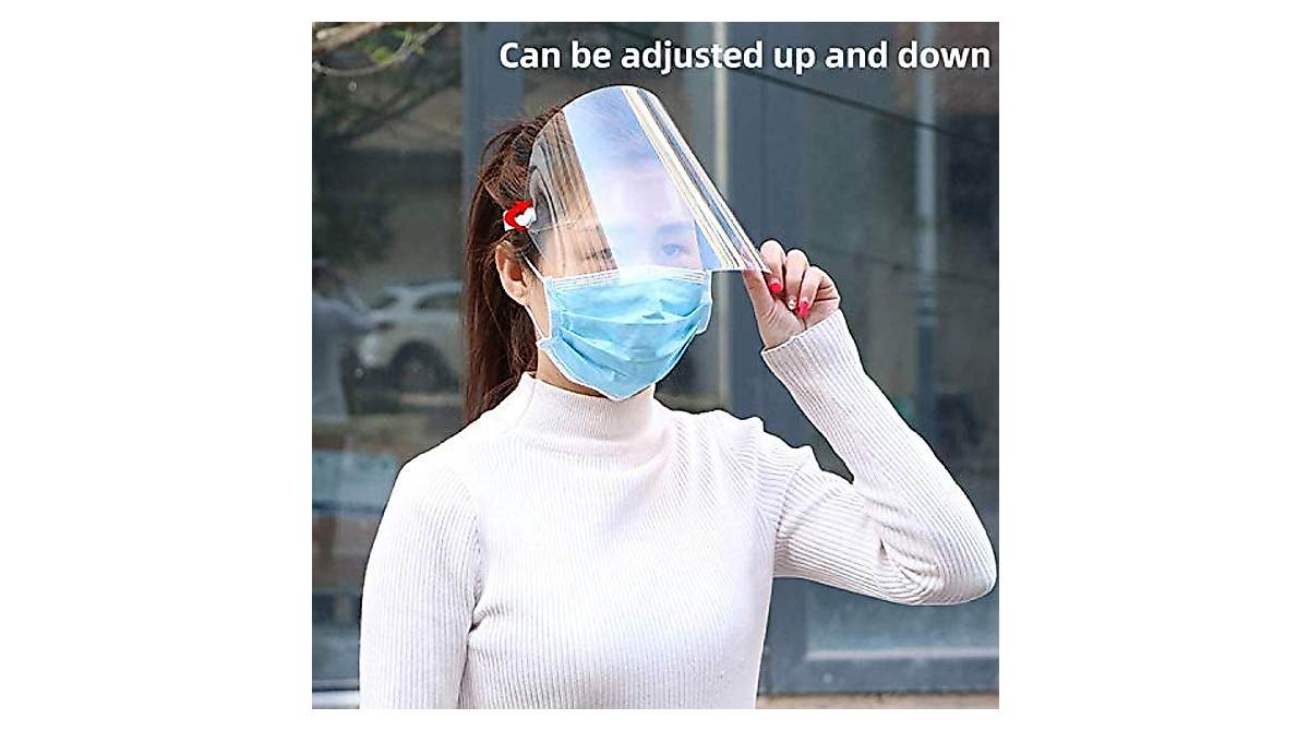 2 Pack All-Round Protection Cap with Clear Wide Visor Spitting ...