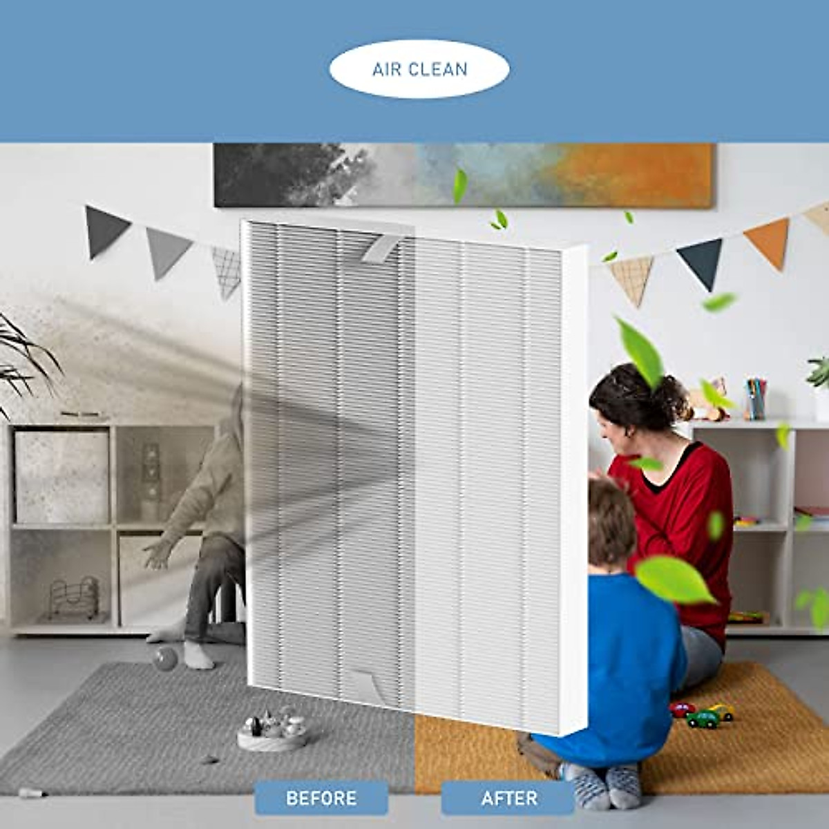 115115 True HEPA Replacement Filter A Compatible with Winix PlasmaWave 5300-2, C535, P300, 6300-2, 5300, 9000 Air Cleaner Purifier, Compare to Part # 115115, 3 Pack HEPA Filter Only