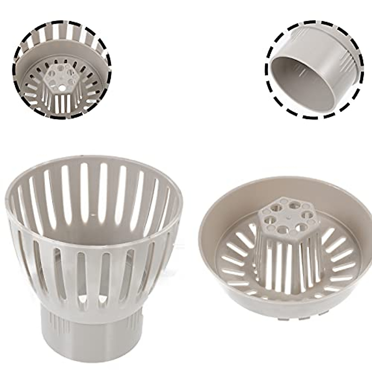 BCOATH 1 pc Tool Strainer Garbage Leaves Outdoor Plastic Garden Tank Collector Leaf Catch Drainage Pond Environmentally Basket Outlet Cleaner Skimmer Cover Sink Tasteless Gare