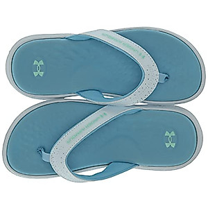 Under Armour Girls' Ignite Marbella Flip Flop, (400) Halogen Blue/Tonic/Green Breeze, 11K, US