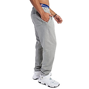 Champion, Reverse Weave, Heavyweight Fleece Sweatpants for Men, 30", Oxford Gray C Logo, XX-Large