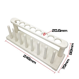 A Pack of Plastic 8-Well Test Tube Rack Scientific Lab Tube School Laboratory Supplies Experiment Tool Accessories