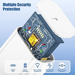 iPhone 15 Fast Charger,10 FT Fast Charging Cable,iPad Fast Charger,USB C Charger and 10 FT USB C Charging Cable,for iPhone 15 Pro/15 Plus/Pro Max, iPad Pro 12.9/11 inch, iPad Air 5th/4th/ipad Mini 6t