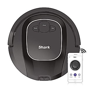 Shark ION R87, Wi-Fi Connected with Powerful Suction, Multi-Surface Brushroll and Voice Control with Alexa Robot Vacuum (RV871), 0.6 qt, Black (Renewed)