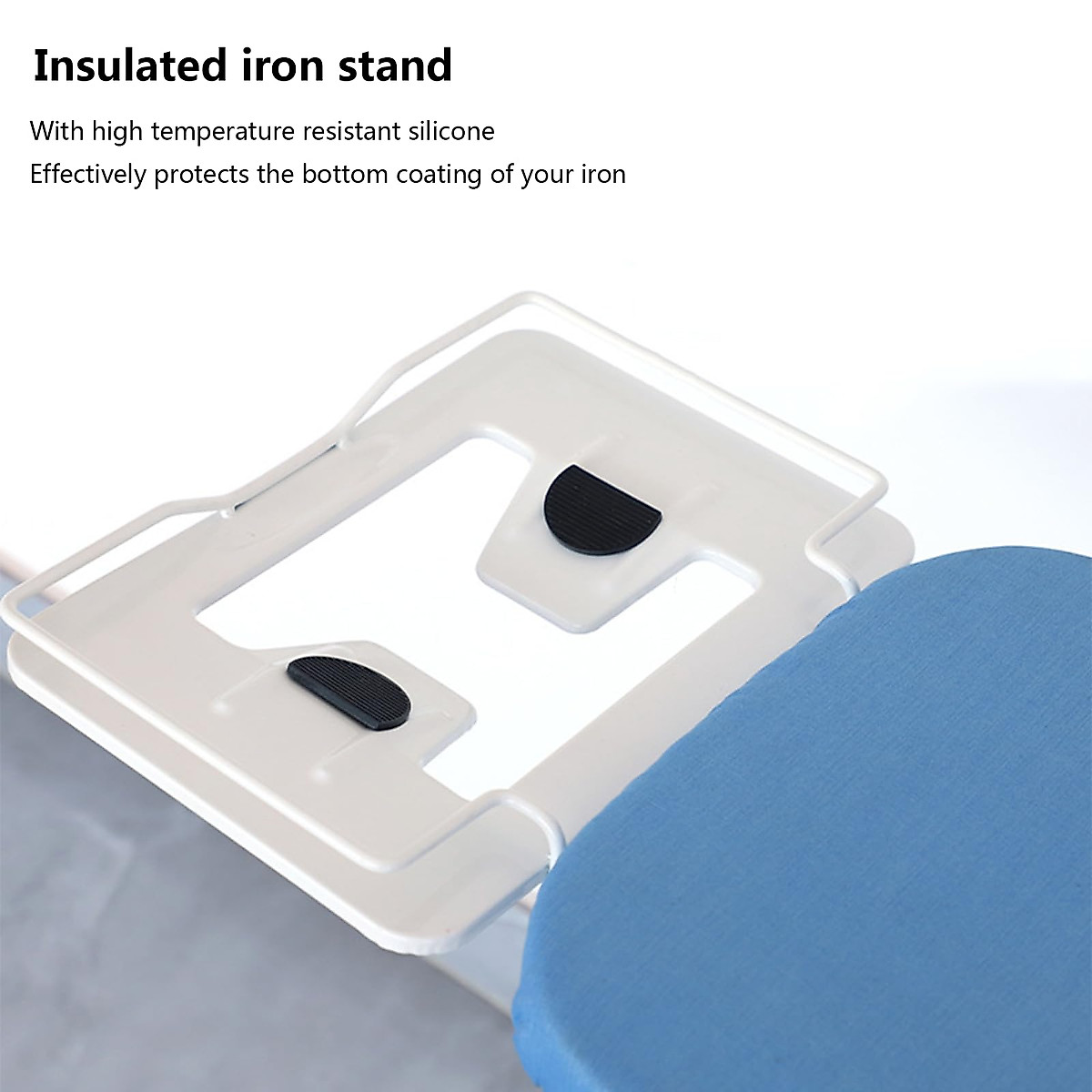 Ironing Board, Non-Slip Foldable Ironing Stand, Ironing Board with Iron Rest Features, Compact and Space Saver Ironing Board for Effortlesswrinkle-Free Clothes