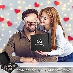 Maconhey Cocktail Smoker Kit, Old Fashioned Wood Drink Smoker Infuser Kit with 4 Flavors Smoking Wood Chips, Great Gift for Farther's Day and All Whiskey Bourbon Martini Lovers