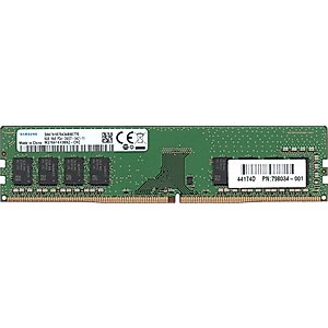 SAMSUNG 8GB DDR4 PC4-19200, 2400MHZ, 288 PIN DIMM, 1.2V, CL 17 Desktop RAM Memory Module M378A1K43BB2-CRC