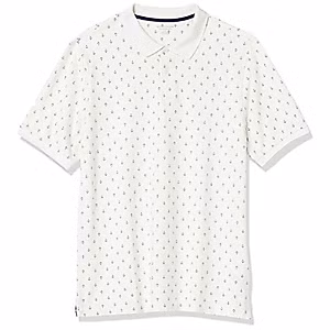 Amazon Essentials Men's Regular-Fit Cotton Pique Polo Shirt, Navy/White, Anchor, XX-Large
