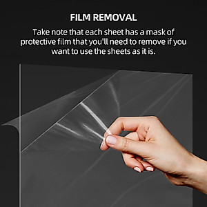 (3 Pack) PET Sheet Panels - 24 x 36 x 0.04" Plexiglass-Quality Lightweight and Shatterproof Glass Alternative Perfect for DIY Sneeze Guards, Face Shields, Railing Guards, and Pet Barriers