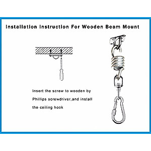 A AIFAMY 700 LB Hammock Hanging Kit Heavy Duty Ceiling Carabiner Hooks with Steel Wall Anchors for Swing, Chair, Yoga Exercise