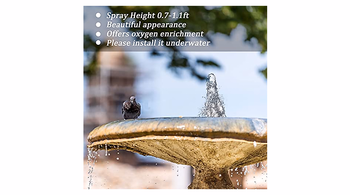 Brass Bubbling Fountain Nozzle, G1/2 Female Thread G3/4 Male Thread ...