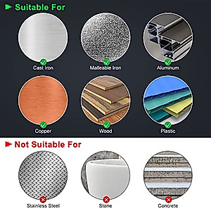 uxcell 99pcs Titanium Twist Drill Bit Set 14 Sizes 1/17"- 37/94" Drilling Dia High Speed Steel Drills for Hardened Metal, Stainless Steel, Cast Iron, Wood, Plastic with Case