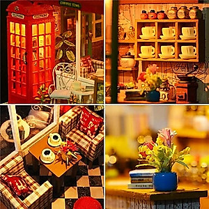 Flever Dollhouse Miniature DIY House Kit Creative Room with Furniture for Romantic Valentine's Gift (Encounter Beauty)
