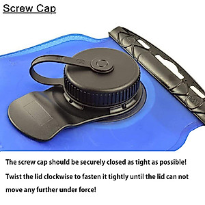 WACOOL 3L 3Liter 100oz BPA Free EVA Hydration Pack Bladder, Leak-Proof Water Reservoir (Green(Double Opening))