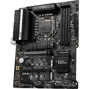 MSI Z590-A PRO ProSeries Computer Gaming Motherboard (ATX, 11th/10th Gen Intel Core, LGA 1200 Socket, DDR4, PCIe 4, M.2 Slots, USB 3.2 Gen 2, 2.5G LAN, DP/HDMI) Intel PC Motherboards (Renewed)