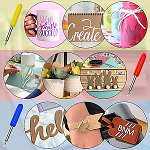 50PCS Replacement Blades Compatible with Cricut Explore Air 2/Air 3/Maker/Maker 3/Expression, 10PCS Fine Point Blades, 10PCS Deep Point Blade and 30PCS Cutting Neddles Compatible with Cricut Blades