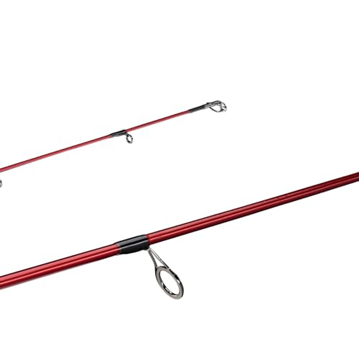 Ugly Stik 6’6” Carbon Spinning Rod, One Piece Spinning Rod, 6-12lb Line Rating, Medium Rod Power, Fast Action, 1/8-1/2 oz. Lure Rating,Red/Black