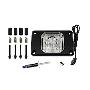 XSPC RayStorm Edge CPU Water Block, AMD/AM4/AM5, Addessable RGB, Black