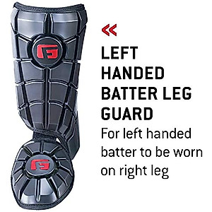 G-Form Batter's Leg Guard, Silver, LH Hitter, Youth