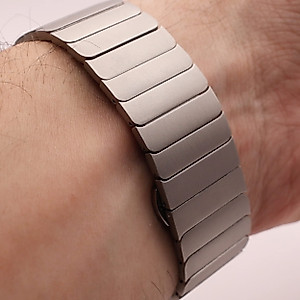 Ultra 2 Metal Bracelet Compatible with Apple Watch Ultra 2 / Ultra Metal Band 49mm for Men - Titanium Color Metal Bracelet