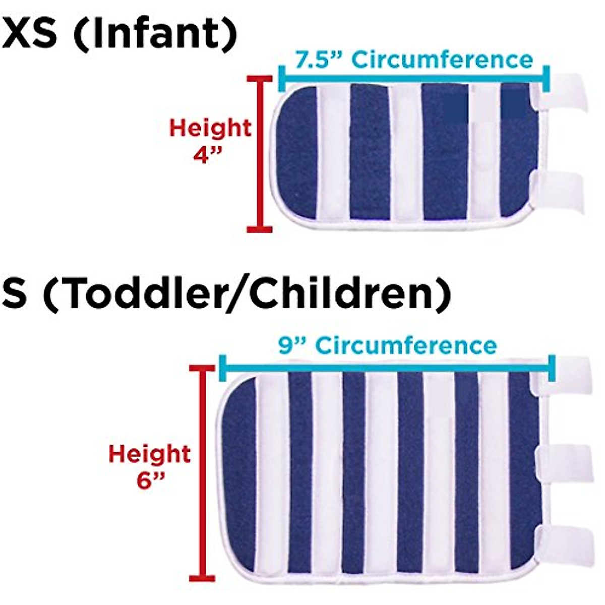 BraceAbility Infant Elbow Immobilizer Splint & Arm Restraint Wrap for Babies | Prevent Thumb Sucking, Face Touching, Scratching, Pulling IV Tubes (XS)