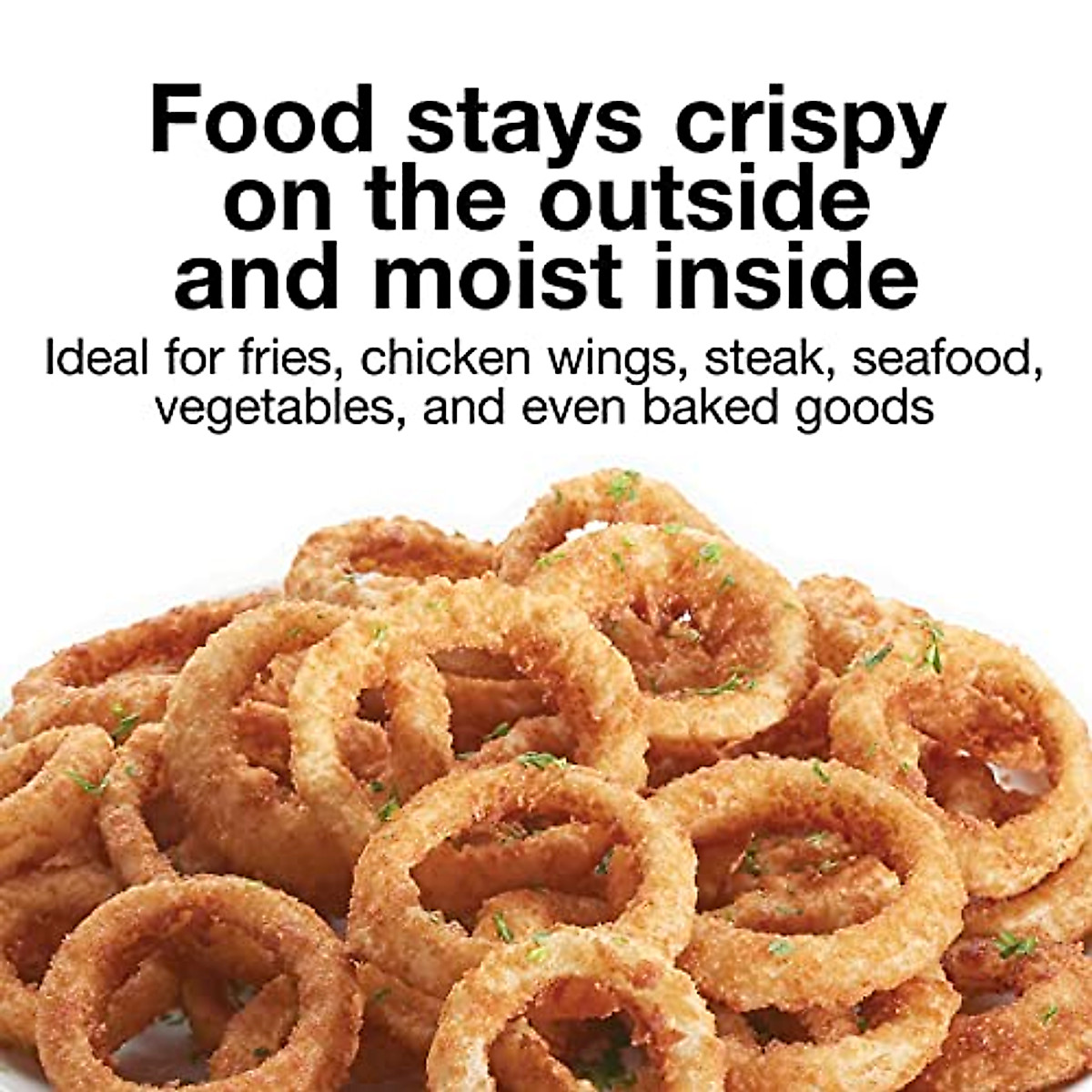 Proctor Silex 3.7 QT Air Fryer Oven with Temperature Control, 30 Min Timer, Non Stick Basket, 1350W, Black (35056)