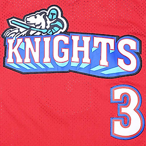 Youth Calvin Cambridge Shirts #3 LA Knights Basketball Jersey for Kids/Boys (Red, Youth X-Large)