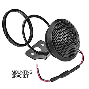 PRV AUDIO TW100SD-4 Soft Dome Tweeter Pair, 28 mm Dome, 4 Ohm, Sleek Flush Mount Design, Lightweight, Neodymium Magnets, Mounting Bracket Included (Pair)