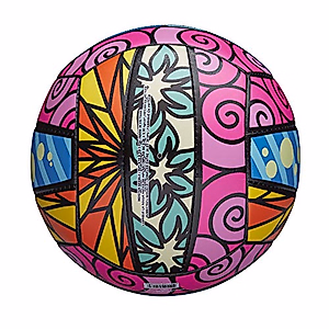 Wilson Sporting Goods Graffiti Volleyball- Pink/Blue/Yellow,1 Pack - OS,WTH46341B