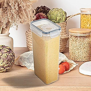 HWZQDJ Single Airtight Clear Storage Containers, Vacuum Storage Airtight Jars With Lids, Home Storage Jars for Cereal Sugar, Kitchen Pantry Stackable Storage Organizer, Optional 1 Sizes