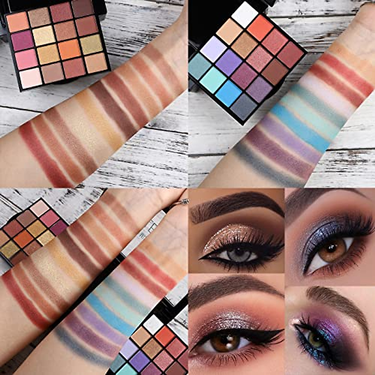 All in One Makeup Set for Women Full Kit, Includes 32 Colors Makeup Kit Eyeshadow Palette, 3 Solid Lip Gloss, 5 Pro Makeup Brushes, 3 Highlighter & Contour, 1 Make Up Mirror, Ideal Makeup Palette Gift Set for Women Girls Teens