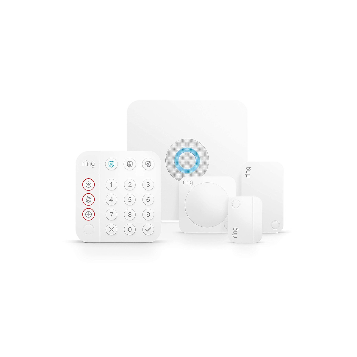 Certified Refurbished Ring Alarm 5-piece kit (2nd Gen) – home security system with optional 24/7 professional monitoring – Works with Alexa