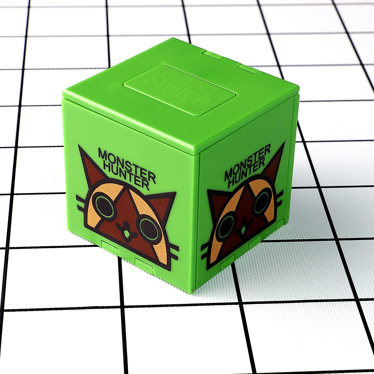 UFOPETIE Game Case Box for Switch Games Card Monster Hunter Games Cube Up to 16 Games,Foldable Nintendo Switch Game Card Case Cube Nintendo Switch Game Storage Box