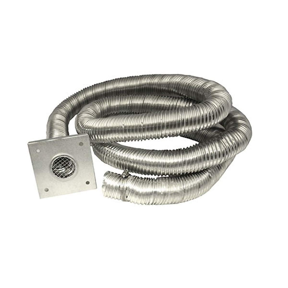 Simpson Dura Vent 2" X 10' Outside Air Kit Aluminum Flex Pipe Kit for Pellet Stove Fresh Air Intake