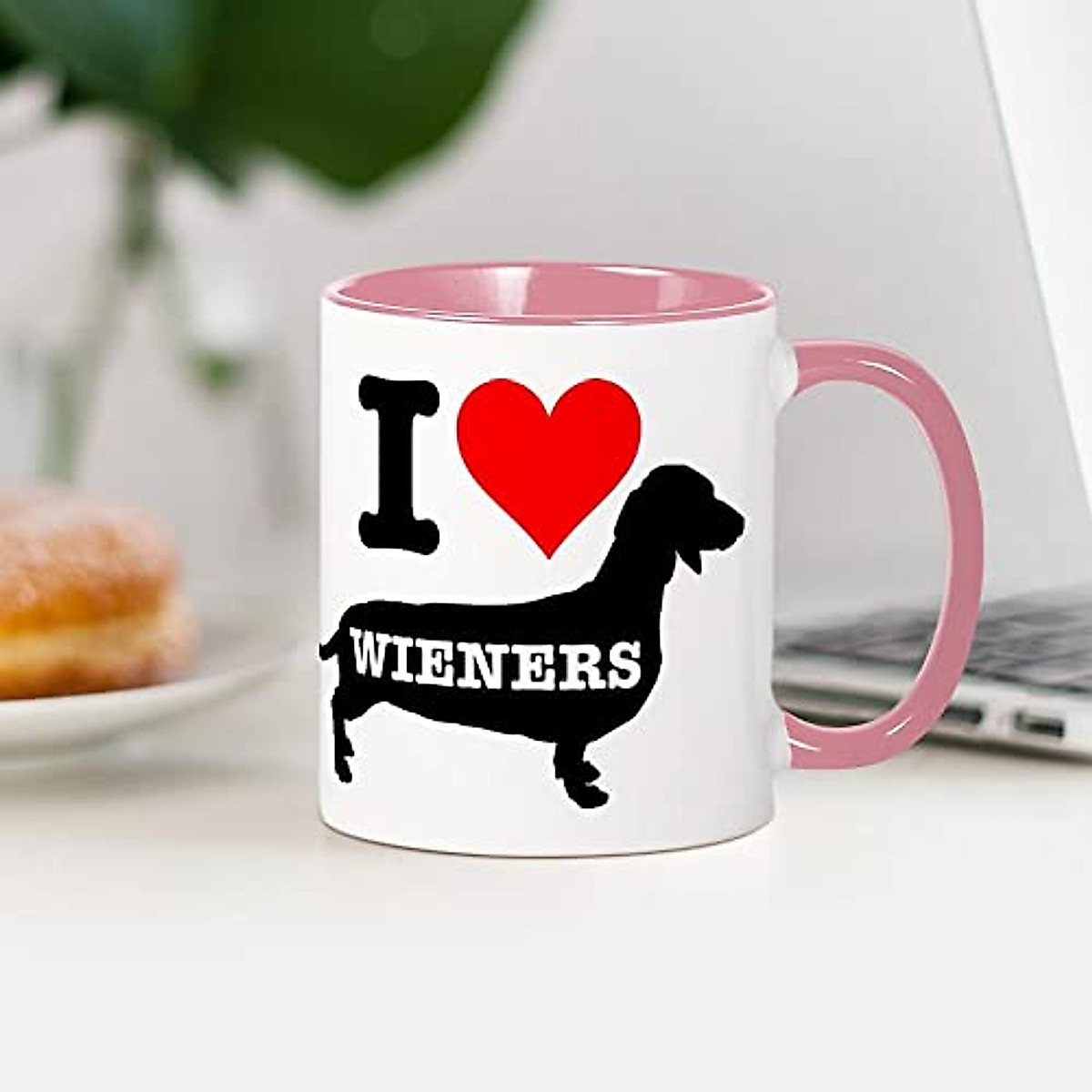 CafePress I Heart Wieners Mug Ceramic Coffee Mug, Tea Cup 11 oz